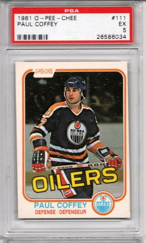 1981 OPC Opeechee O-Pee-Chee #111 Paul Coffey Rookie PSA 5 Edmonton ...