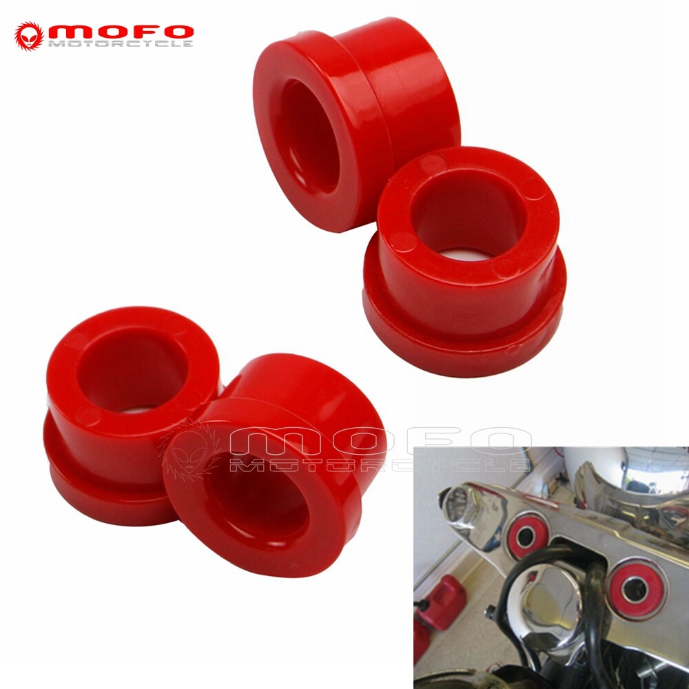 4X Polyurethane Handlebar Riser Bushing Kits for Harley Dyna Softail ...