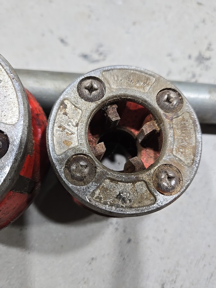 Ridgid 00-R Pipe Threader Ratchet & Handle Set 1in., 3/4in., 1/2in. | eBay