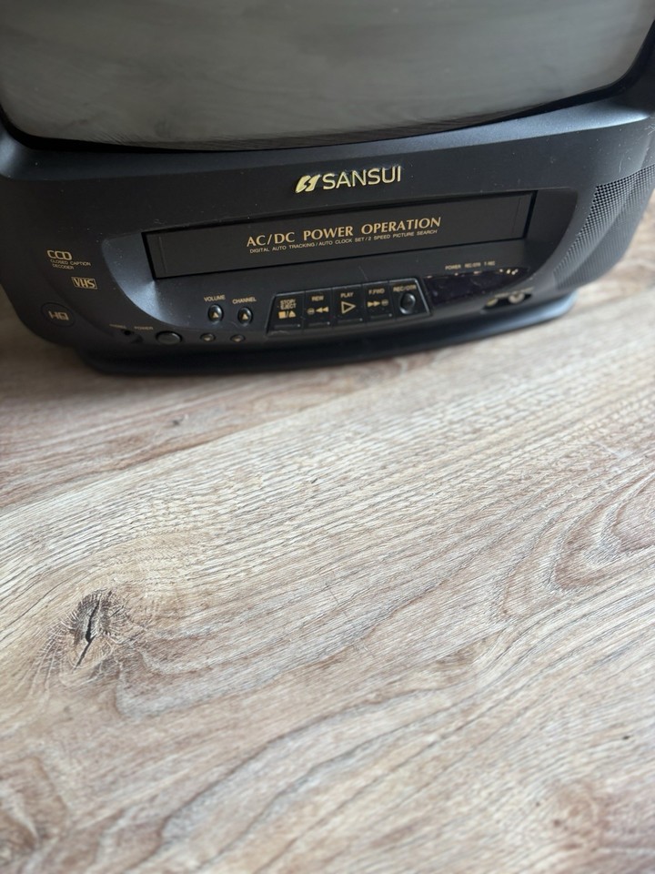 Sansui 13" TV VCR Combo COM311AD VHS Retro CRT With Remote Gaming Retro ...