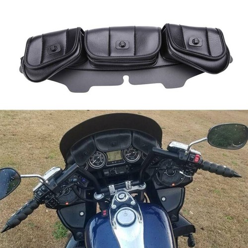 Motorcycle Batwing Fairing Windshield Saddle 3 Pouch Bag For Harley ...
