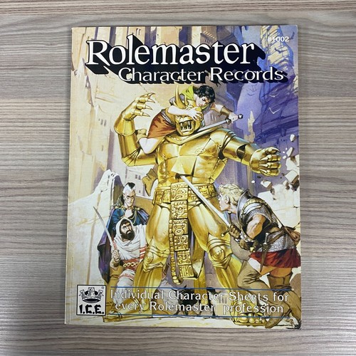 Rolemaster Personnage Records Standard Système RPG Jeu de Rôle Book ...
