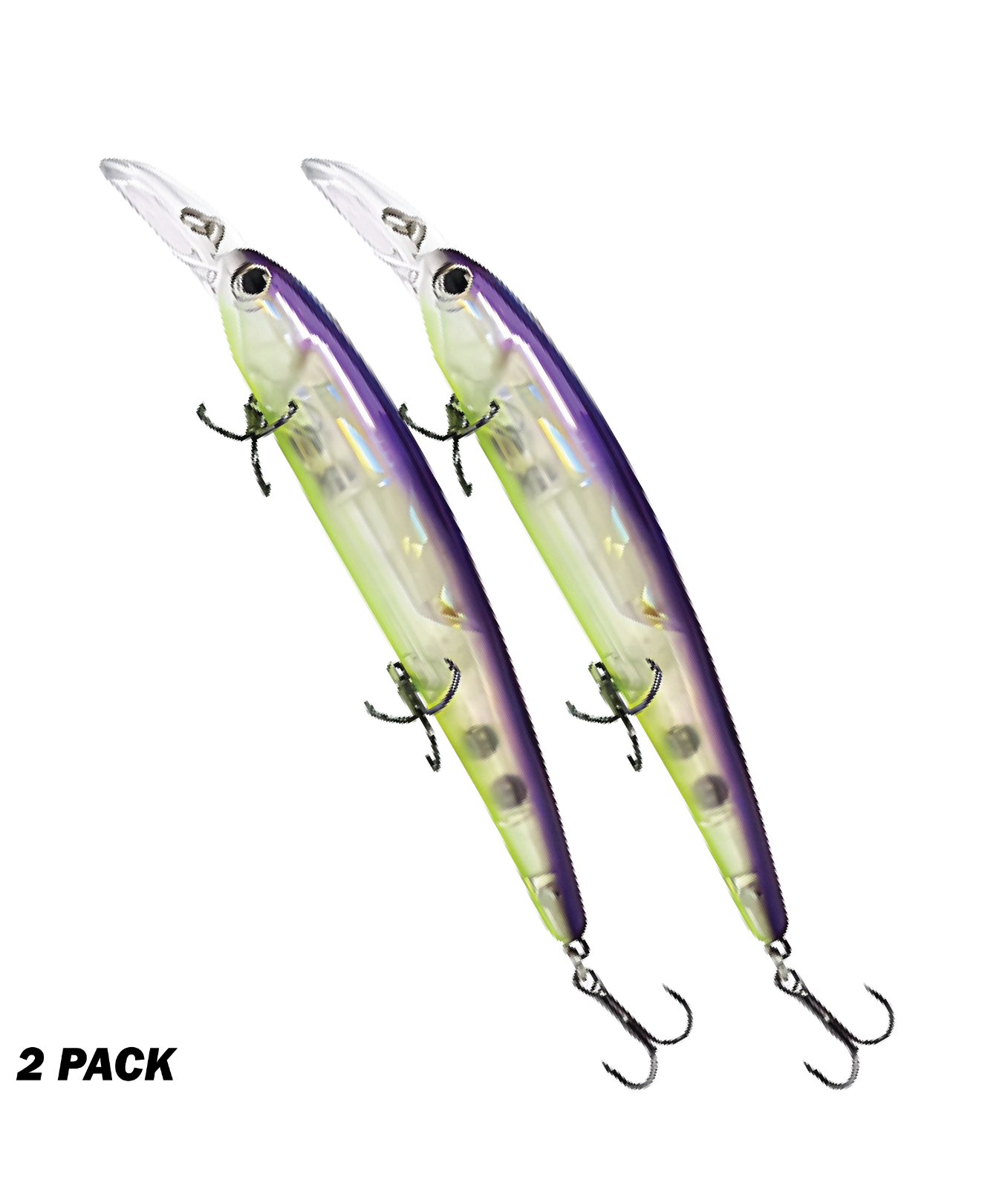 2 PK Bandit Shallow Style Lure 4.75" 5/8 oz - Color Blue Shiner ...