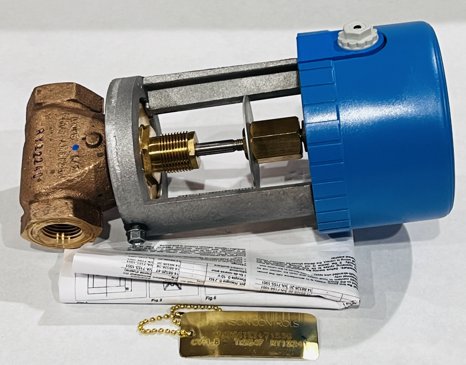 Johnson Controls VG7241ET+7153G - 1/2" Normally Open Two-Way Water ...