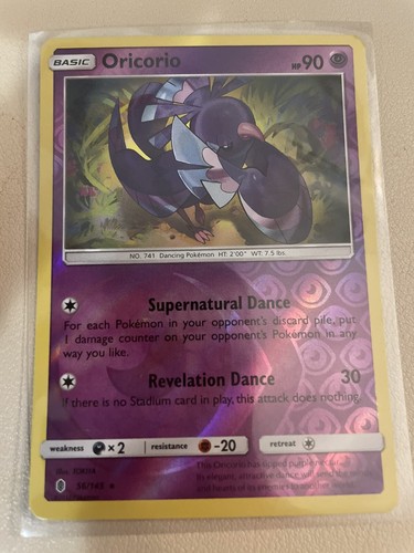 Pokemon Card TCG Guardians Rising Oricorio 56/145 Reverse Holo - NM | eBay
