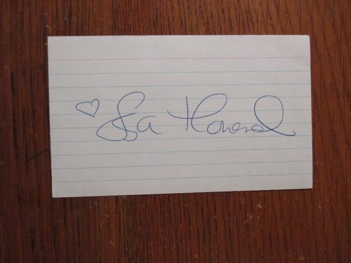 LISA HOWARD ("Highlander:The Series/Days of our Lives") Signed 3 x 5 ...
