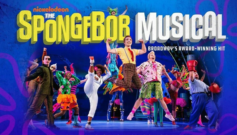 THE SPONGEBOB CHICAGO MUSICAL LOGO ZIP HOODIE OFFICIAL MERCHANDISE ...