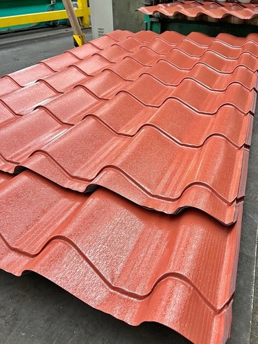 Tile Effect Metal Roofing Sheets Plastisol .7mm Caravans/ Lodges ...