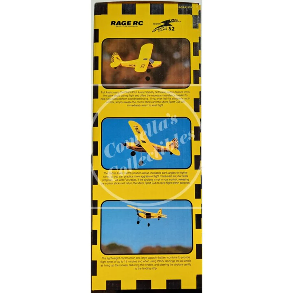 Rage RC Sport Cub 400 S2 Micro EP RTF Airplane w/ Pilot Assist PASS ...