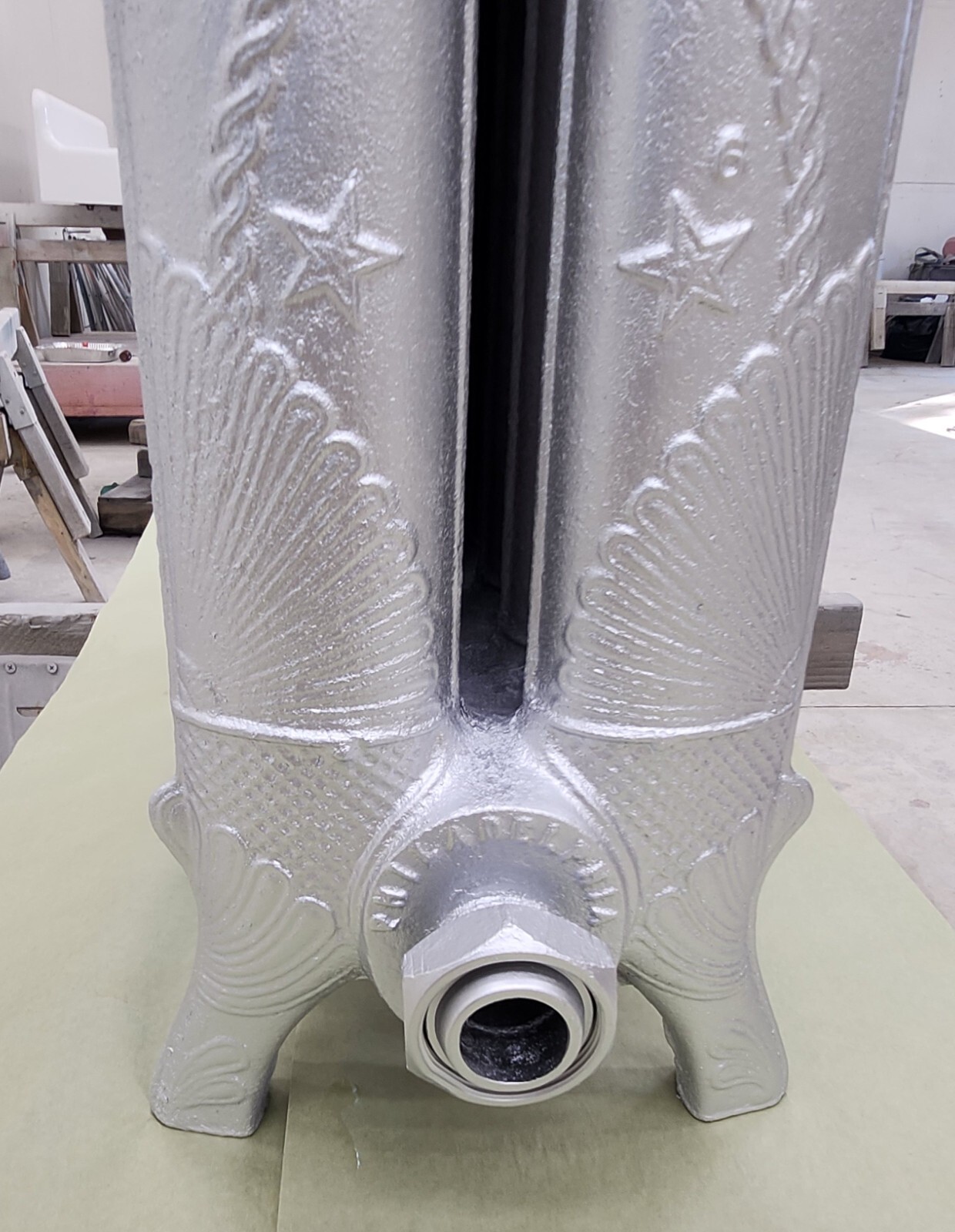 Victorian Radiator Cast Iron hot water steam antique heating star rope ...