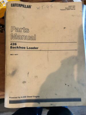 CATERPILLAR 426 PARTS MANUAL | eBay