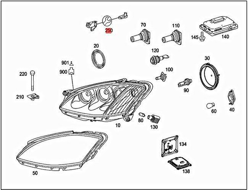 Genuine MERCEDES W221 S-CLASS W221 Bracket 2218201414 | eBay