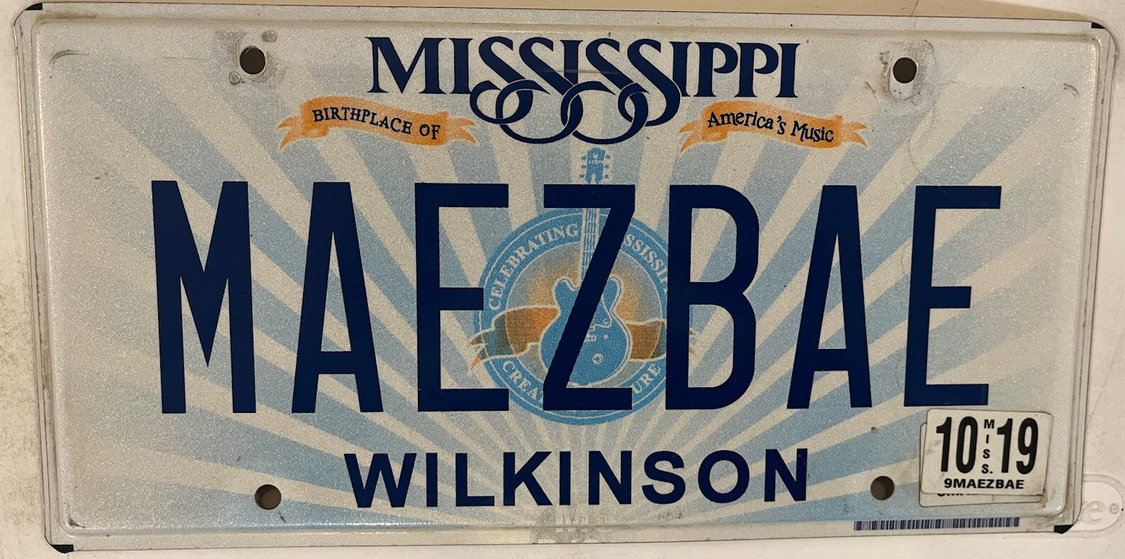 Vanity MAE IS BAE BEFORE ANYONE ELSE license plate May Maye Maeve Maya ...