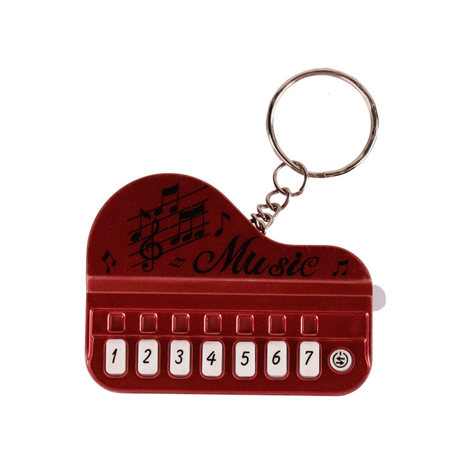 Portable Electronic Keyboard Pendant Musical Keychain Mini Piano with 8 ...