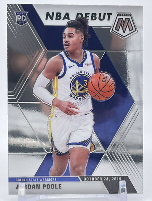 2019-20 Panini Prizm Mosaic Jordan Poole Rookie Card RC NBA Debut ...