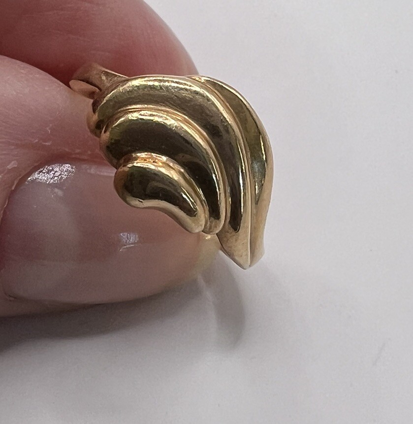Ladies ring 14 karat Gold swirl design 2.9 Grams Gold size 6 | eBay