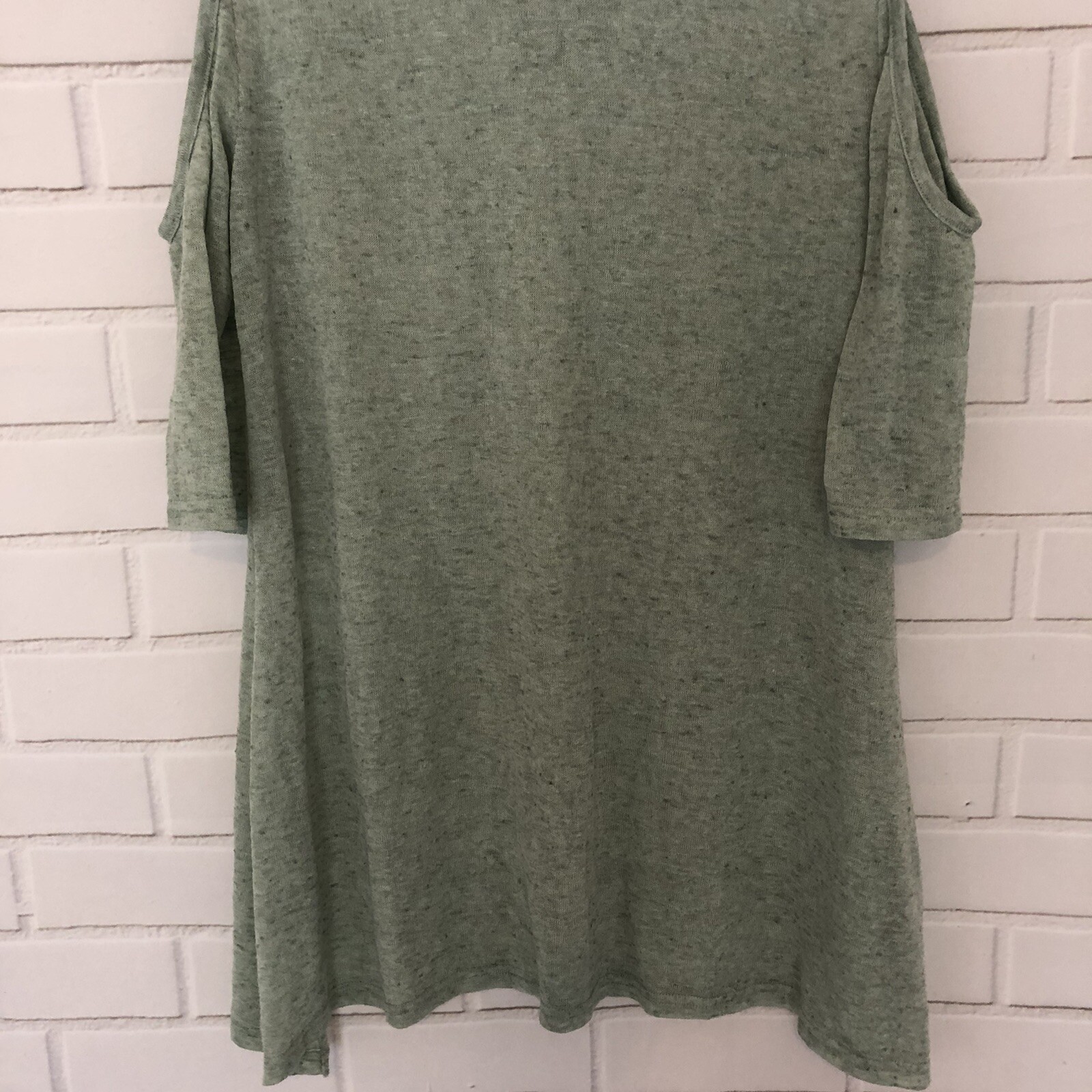 Umgee Women's Light Mint Green Cold Shoulder Tunic To… - Gem