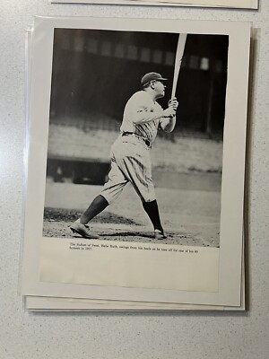 Babe Ruth New York Yankees Rare Photo 1976 HOF 6.5x10 frame in 8x10 | eBay