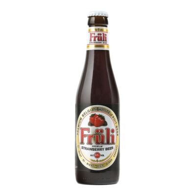 FRULI STRAWBERRY BEER 24 X 330ML BOTTLES STRAWBERRY BELGIAN FRUIT BEER ...