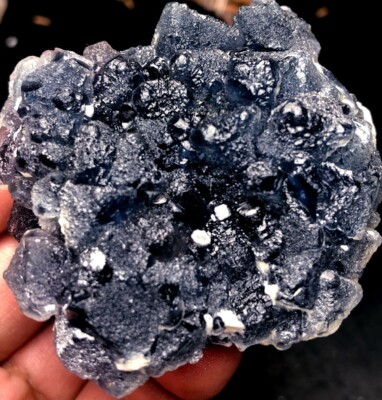 142g 1PC NATURAL Fantastic Cubic BLUE FLUORITE QUARTZ Crystal Specimen ...