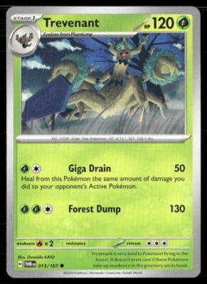 2024 Twilight Masquerade set 013 Trevenant | eBay