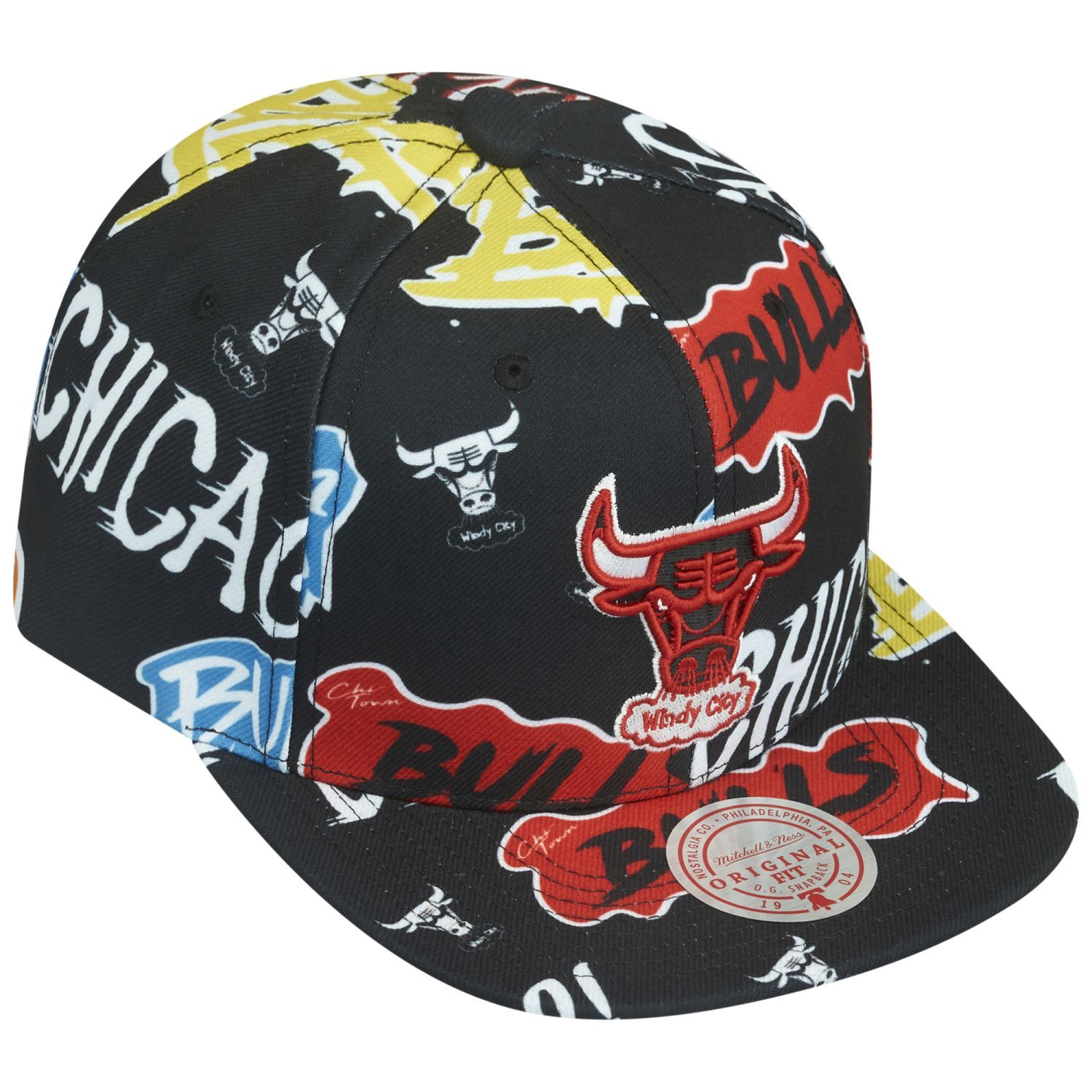 Mitchell & Ness Snapback Cap - STICKER PACK Chicago Bulls | eBay