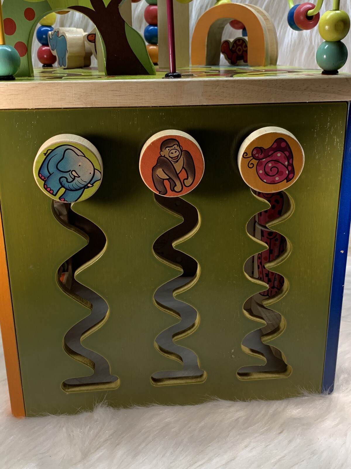 Zany Zoo by B. You Battat Toys Wooden Activity Cube Learning Center ...