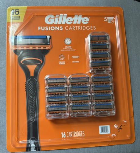GILLETTE FUSION 5 BLADE REFILLS ~ 16 CARTRIDGES ~ NEW ~ SEALED!! | eBay