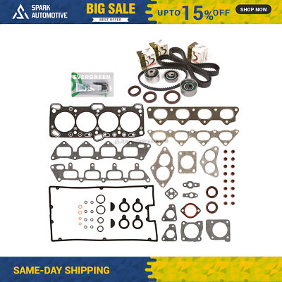 Head Gasket Set Timing Belt Kit Fit 89-92 Mitsubishi Eagle Plymouth ...