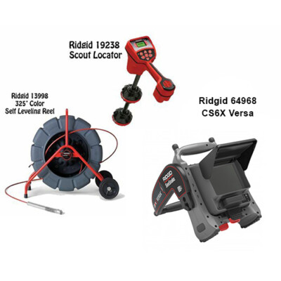 Ridgid 325' SL Reel (63583) Navitrack Scout Locator (19238) CS6X Versa ...