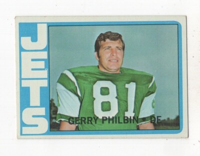 1972 TOPPS FOOTBALL GERRY PHILBIN NEW YORK JETS #113 | eBay