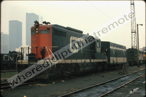 Original Slide Grand Trunk Western GTW 4922 EMD GP9 Toronto 5-1-72 | eBay