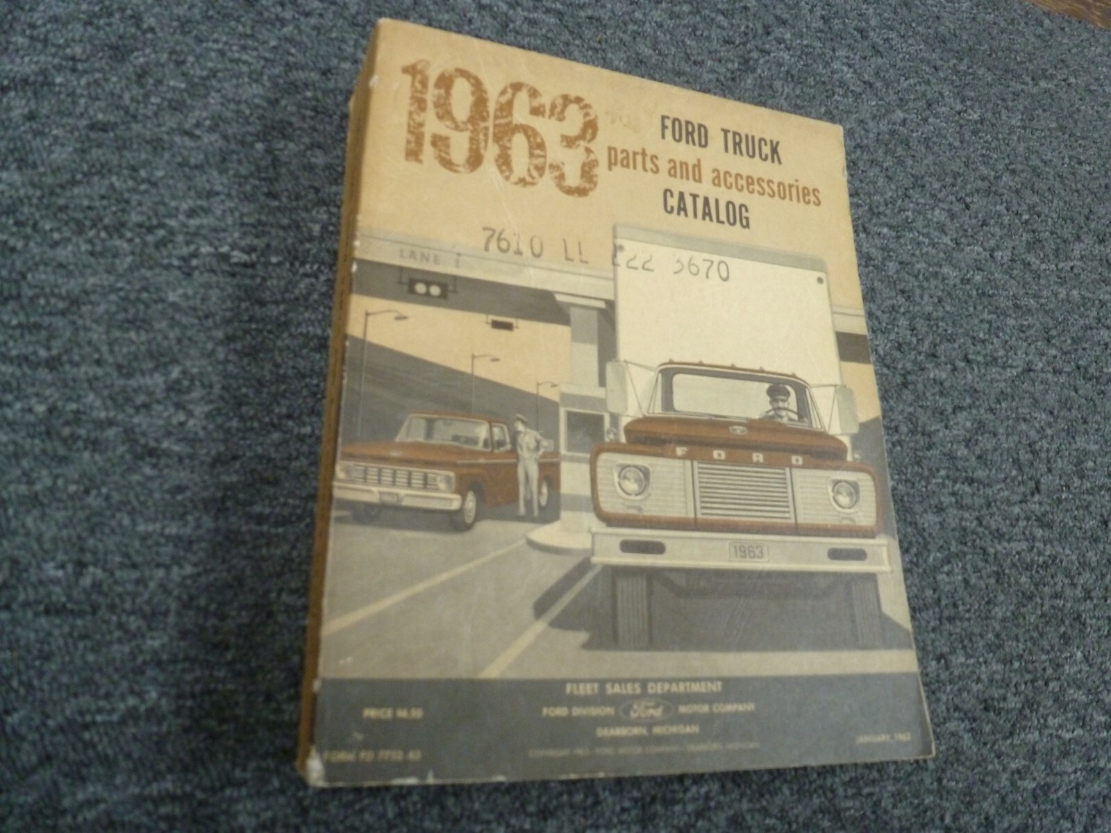 1963 Ford N950 N1000 N1100 Heavy Duty Truck Parts & Accessories Catalog ...