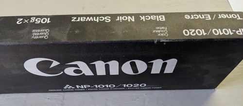 2 Canon NP-1010/1020 Black Toner Cartridge Genuine New Sealed OEM | eBay