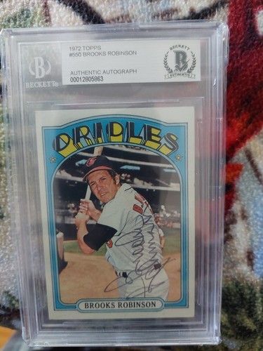 1972 Topps # 550 Brooks Robinson Authentic Signature | eBay