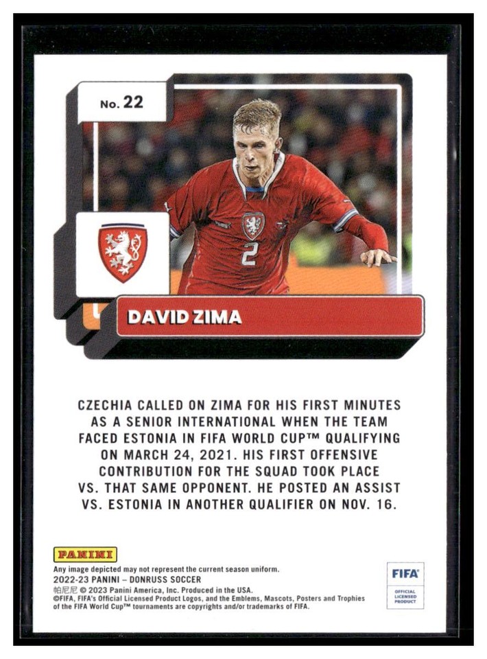 2022-23 Donruss #22 David Zima | eBay