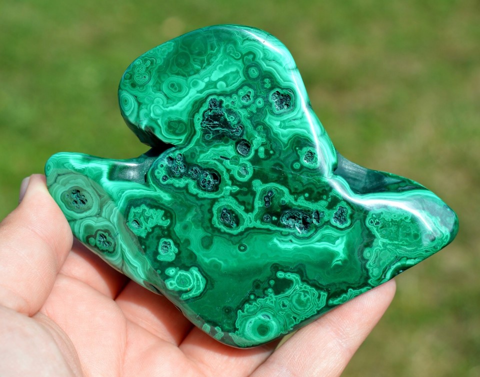 Polished Malachite 367 grams - Lubumbashi, Haut-Katanga, DR Congo | eBay UK