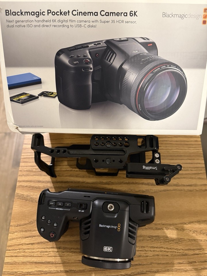 BlackMagic Design Pocket Cinema Camera 6K Super 35 HDR Sensor + Small ...