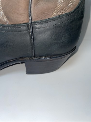 Dan Post Leather Boots Black and Brown Style 16809 Size 9 D Made In USA ...