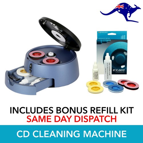 CD DVD Cleaning Scratch Repair Machine + 2 Sets Polishing Disks and ...
