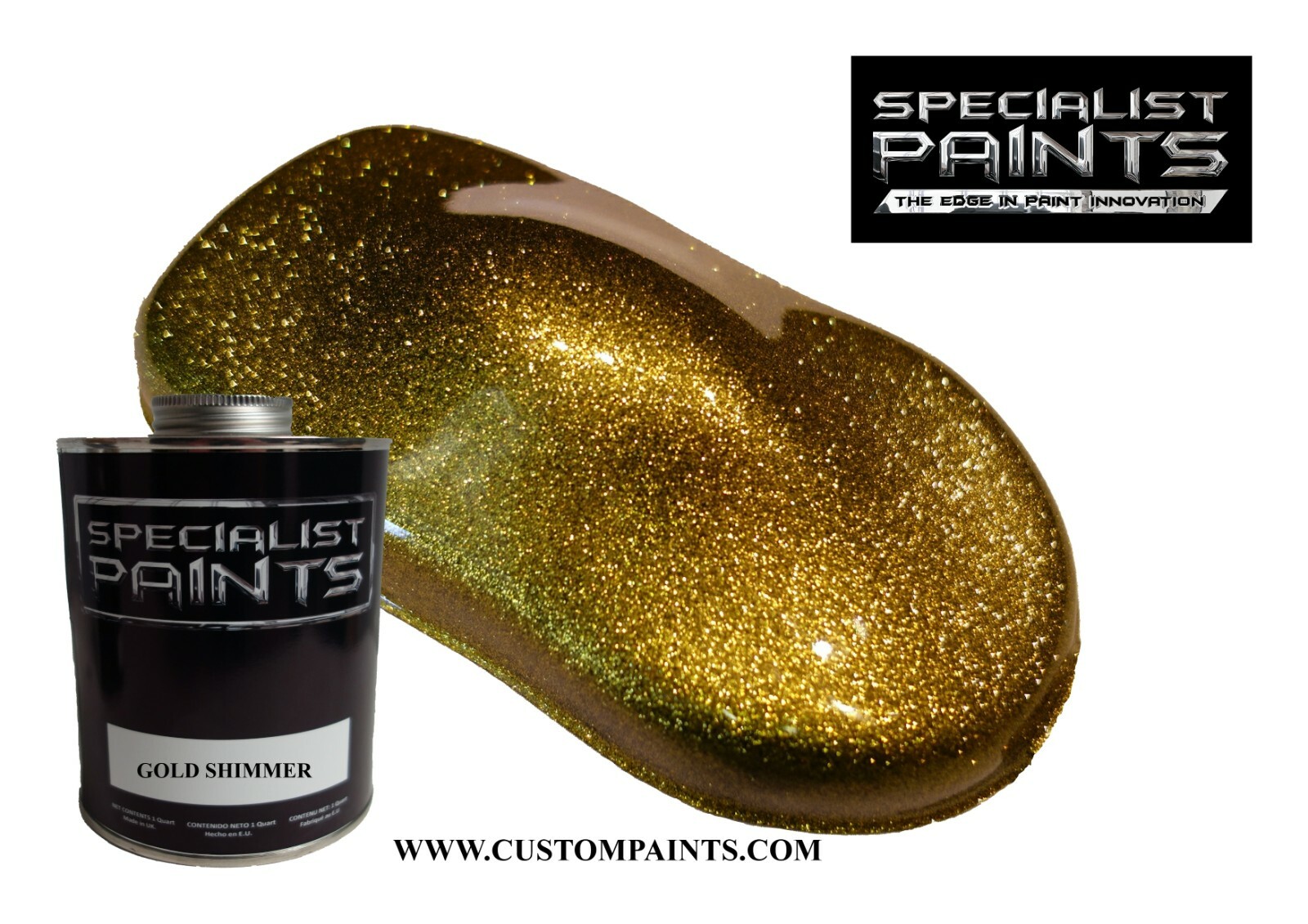 Pint Kit of Shimmer - Gold - Urethane Based, Automotive, Motorcycle ...