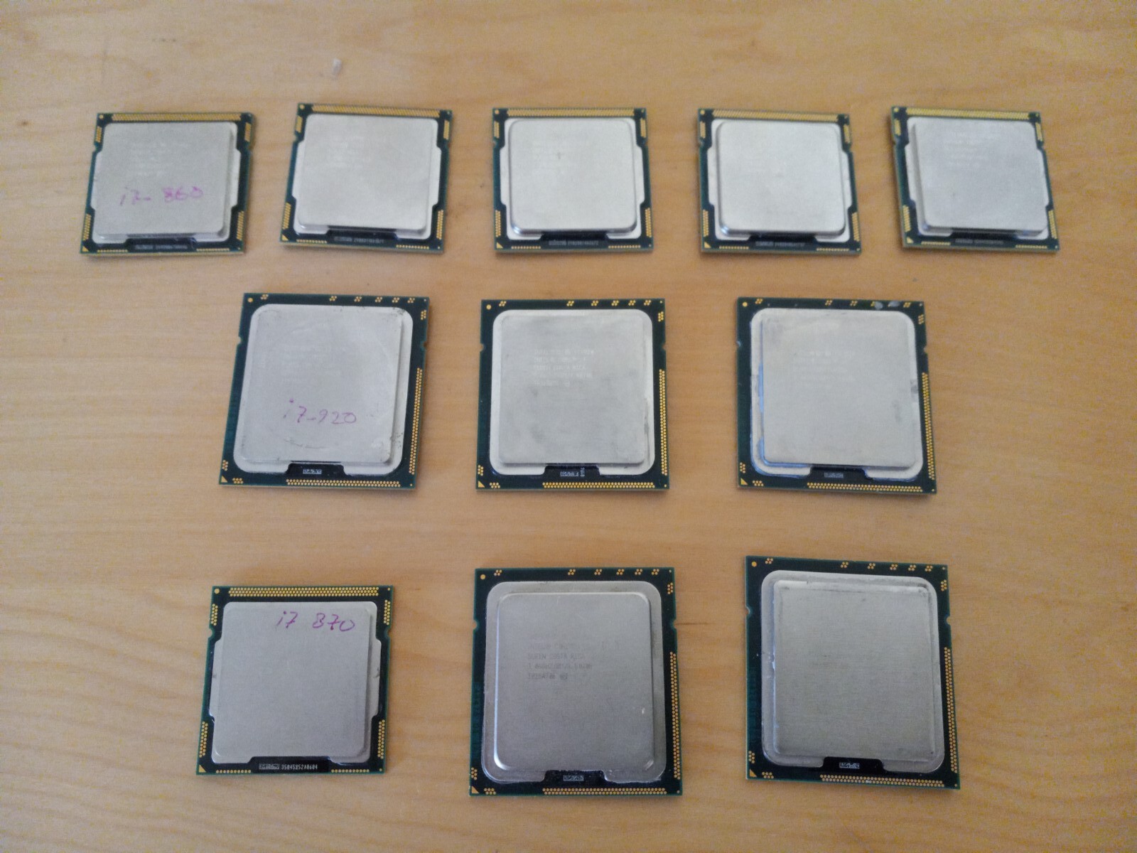 Lot of 11PCs Mixed Intel Core i7 1st Gen CPU Desktop Processors | eBay