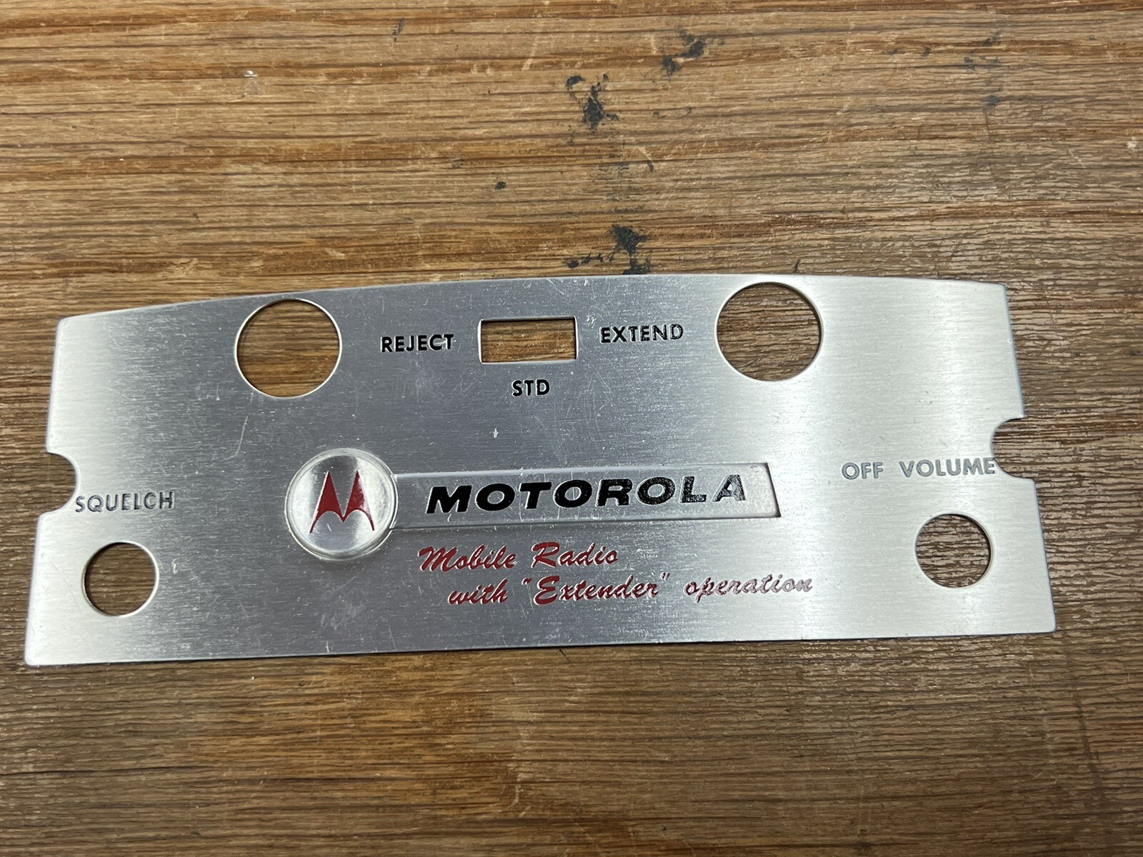 Motorola MOTRAC NOS Control Head Escutcheon Faceplate 1 frequency | eBay