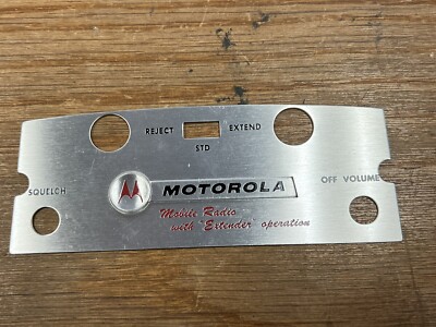 Motorola MOTRAC NOS Control Head Escutcheon Faceplate 1 frequency | eBay