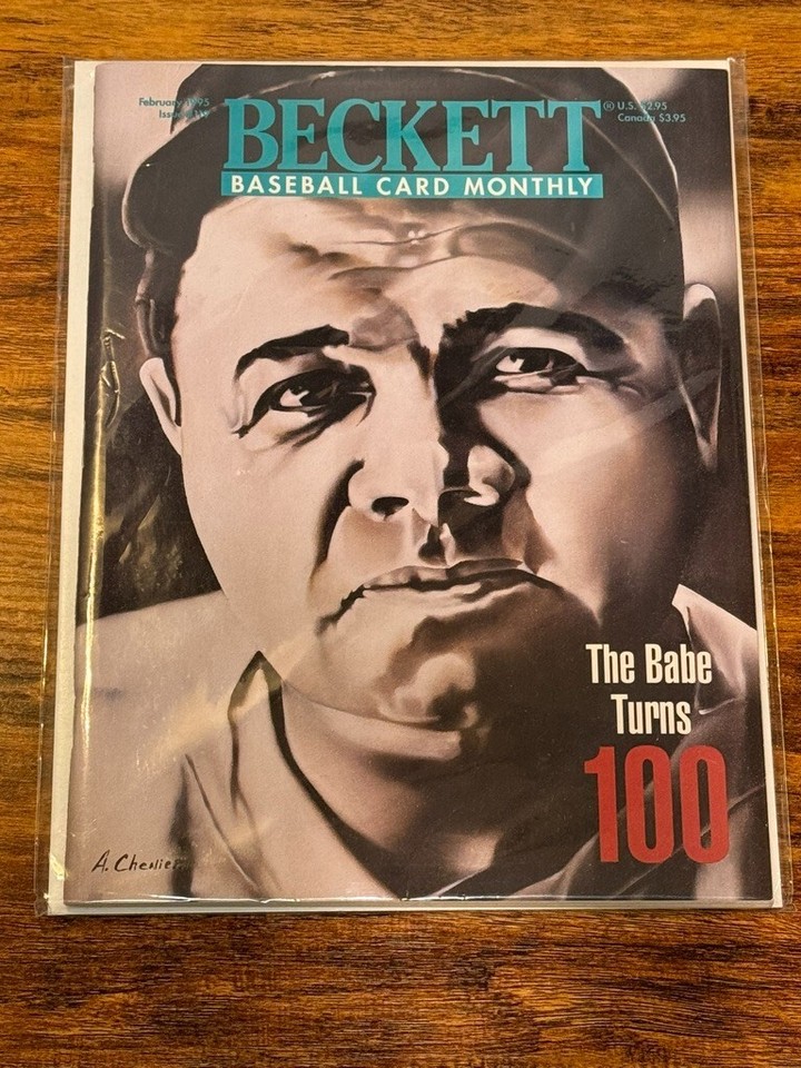 15 Vintage Beckett Baseball Card Magazines Lot 90s 00s MLB Babe Ruth ...