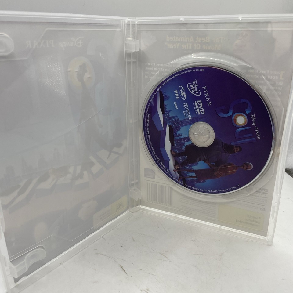 Soul DVD Disney Pixar Jamie Foxx Tina Fey Animation Region 4 Free Post ...
