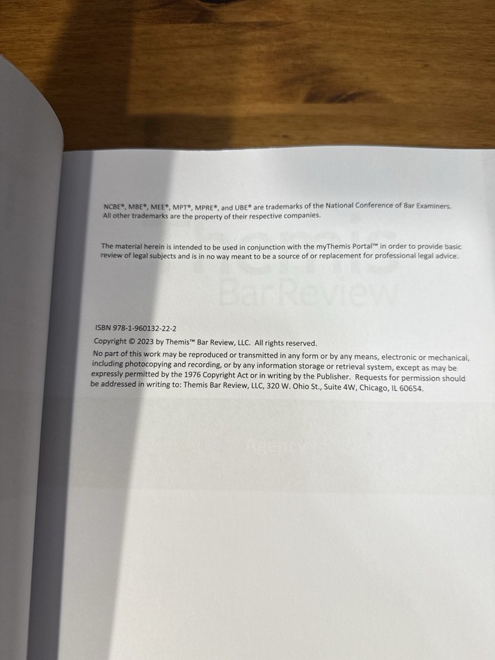 Themis Bar Review Multistate Essay Exam Outlines 2024 Edition MEE Bar ...