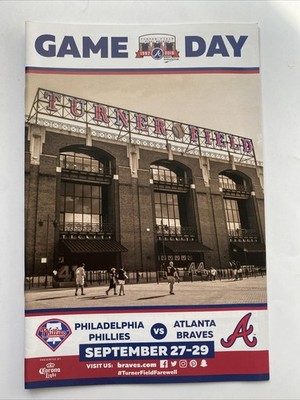FINAL HOMESTAND Atlanta Braves Baseball 2016 Gameday Program SGA Turner ...