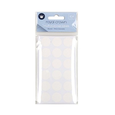 414 Pcs White Filing Circle Round Sticker Label Multi Purpose Dots ...