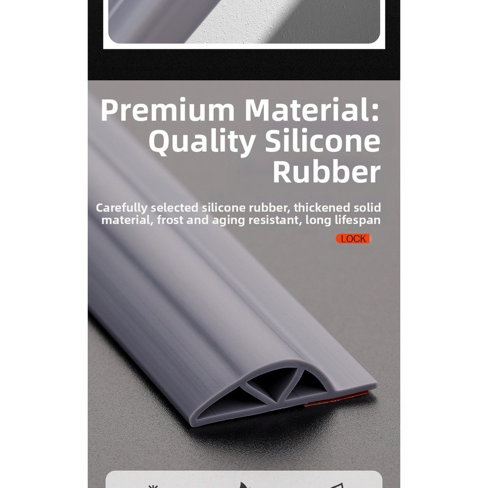 2 Meter Gray Silicone P Type Seal Strip for Sliding Window Draft ...